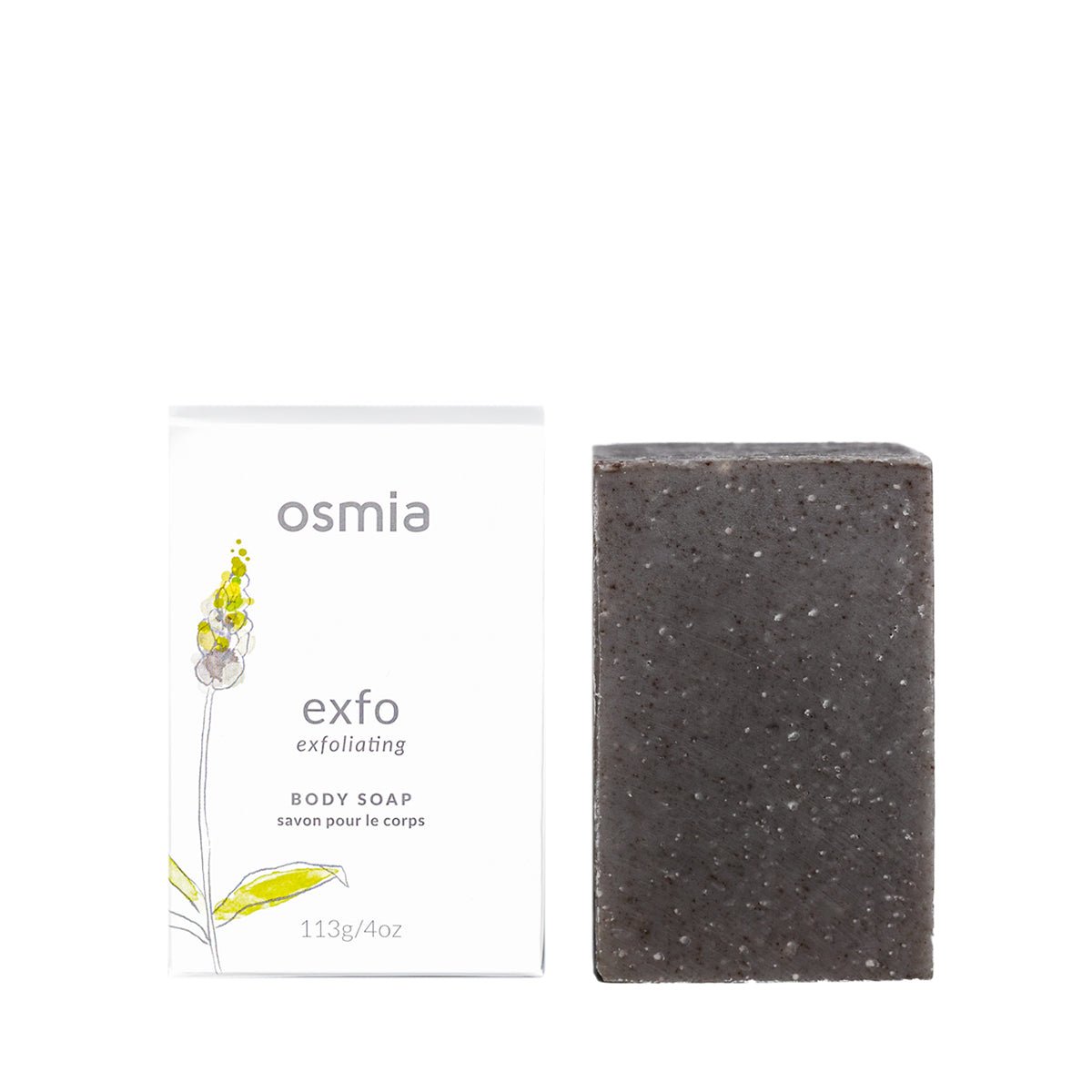 Exfo Body Soap exfoliating bar soap by Osmia Skincare